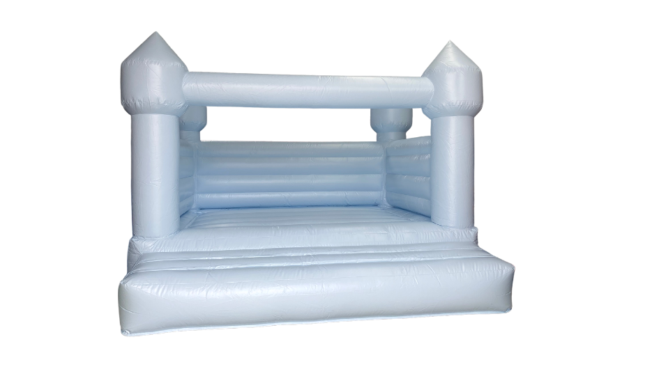 Pastel Blue Jumping Castle – Bounce O Rama