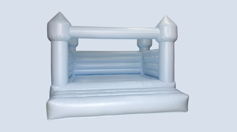 Pastel Blue Jumping Castle – Bounce O Rama
